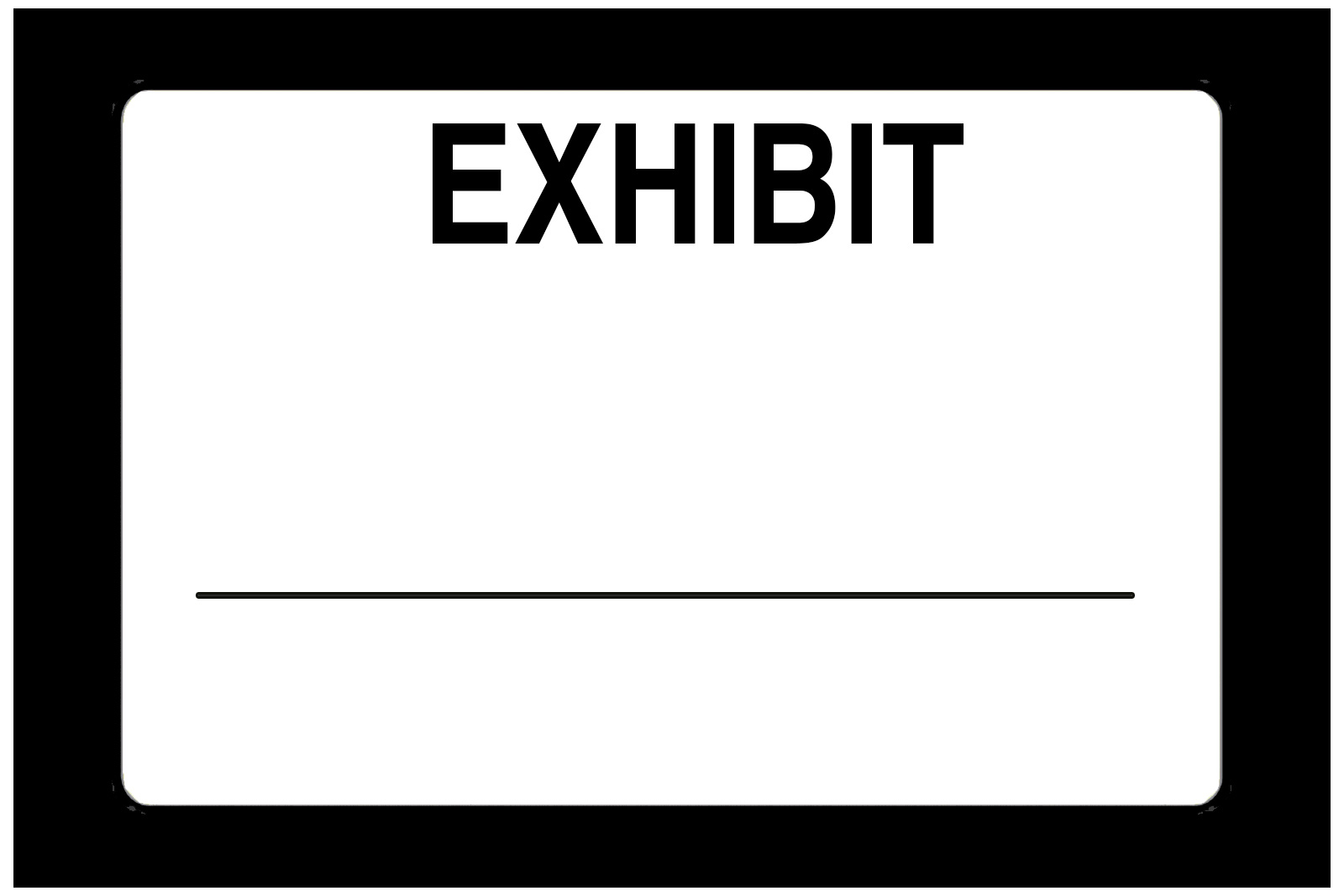 Pengad Exhibits & Accessories: Exhibit Labels