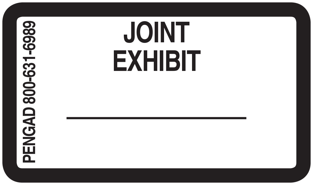 Pengad Exhibits & Accessories: Exhibit Labels