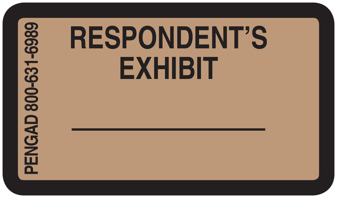 Pengad Exhibits & Accessories: Exhibit Labels